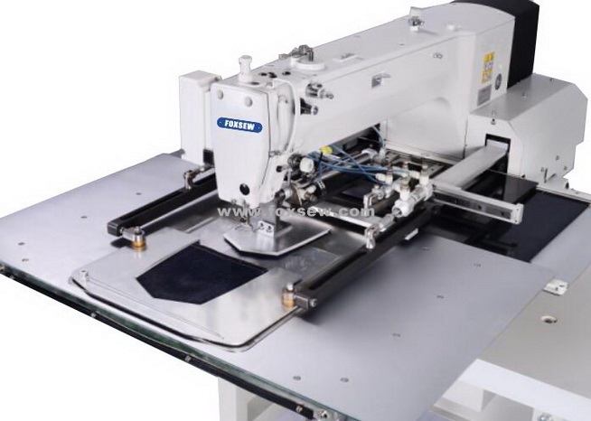Semi-Automatic Pocket Setter Pattern Sewing Machine - Automatic Jeans ...