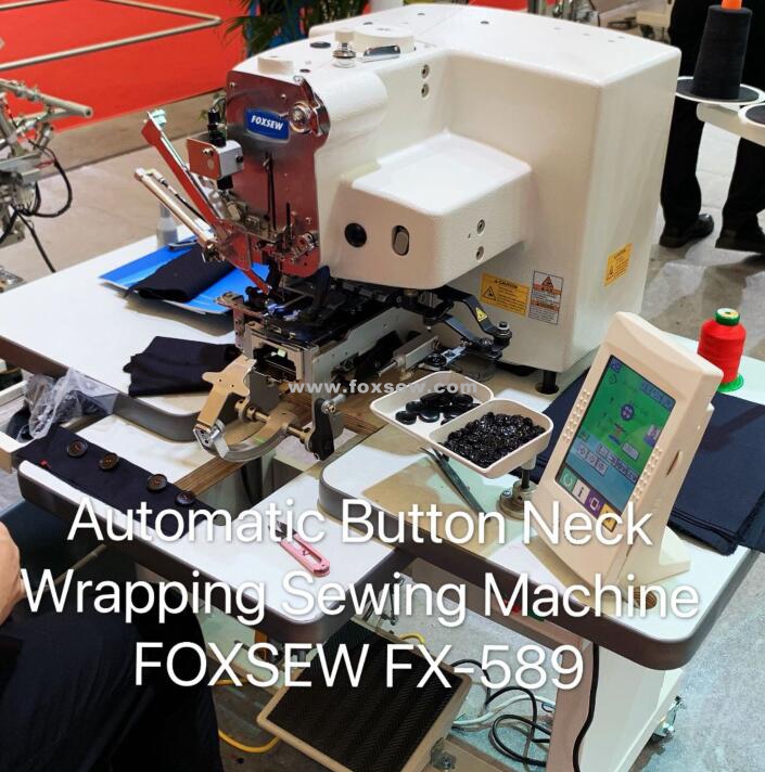 Automatic Button Neck Wrapping Sewing Machine - FOXSEW