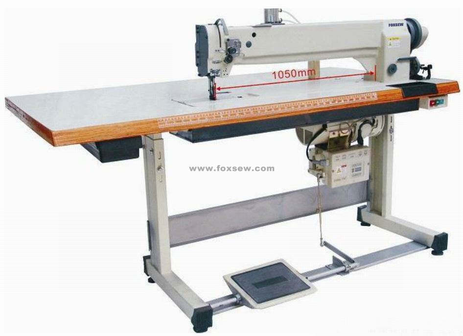 Triple Needle Long Arm Compound Feed Heavy Duty Lockstitch Machine for ...