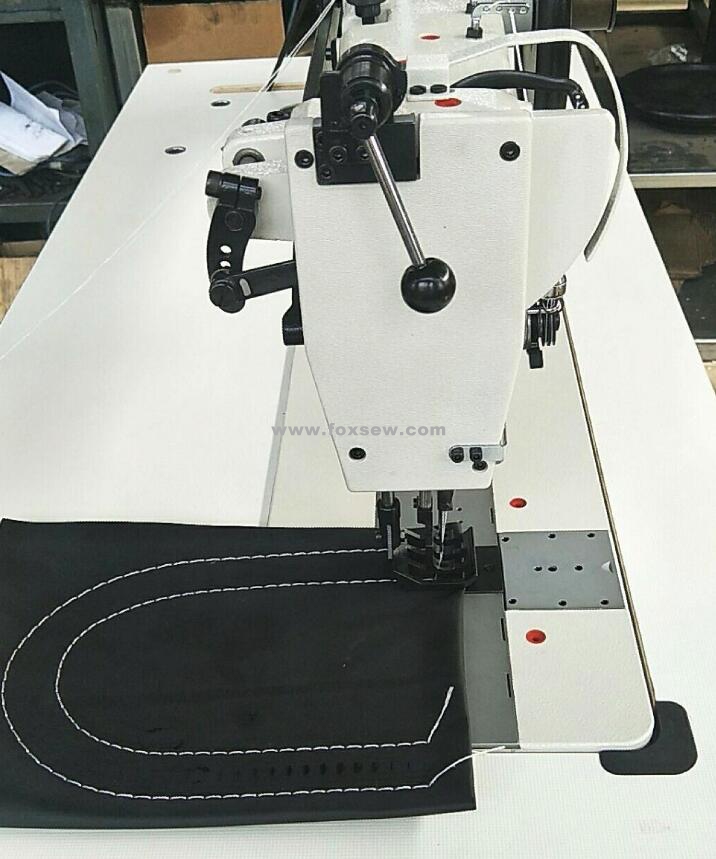 Long Arm Flat Bed Double Needle Triple Feed Walking Foot Extra Heavy ...