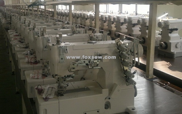 High Speed Flatbed Interlock Sewing Machine for Tape Binding Manufacturer