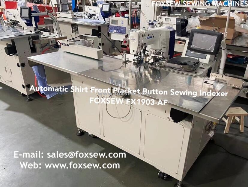 Automatic Front Placket Button Sewing Indexer Manufacturer