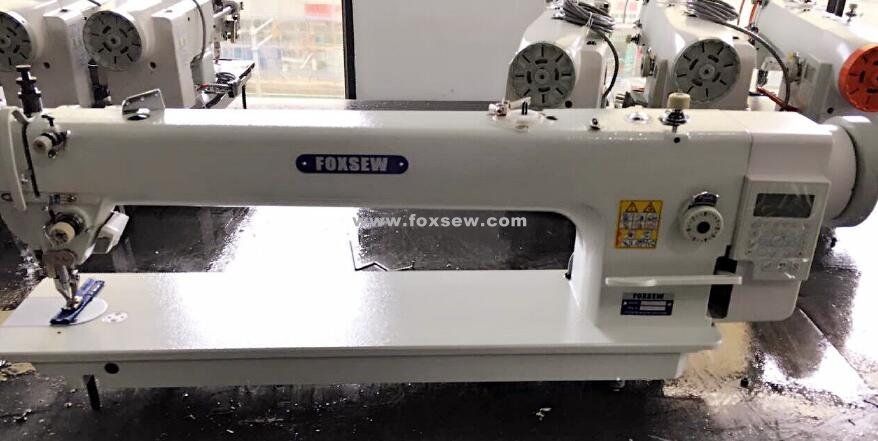 Long Arm Direct Drive Top and Bottom Feed Sewing Machine with Automatic ...
