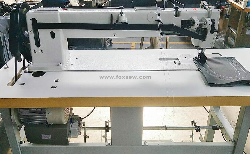 Long Arm Flat Bed Double Needle Triple Feed Walking Foot Extra Heavy ...