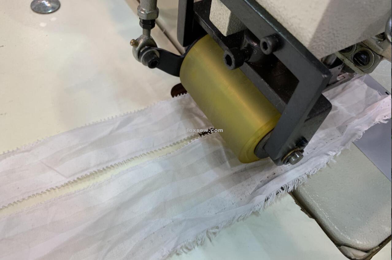 Double Needle Hemstitch Picoting Sewing Machine with Puller and Cutter ...