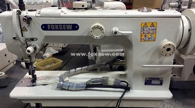 Single Needle Long Arm Top and Bottom Feed Lockstitch Sewing machine ...