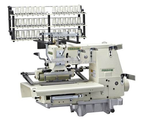 25-needle Flat-bed Double Chain Stitch Sewing Machine - FOXSEW