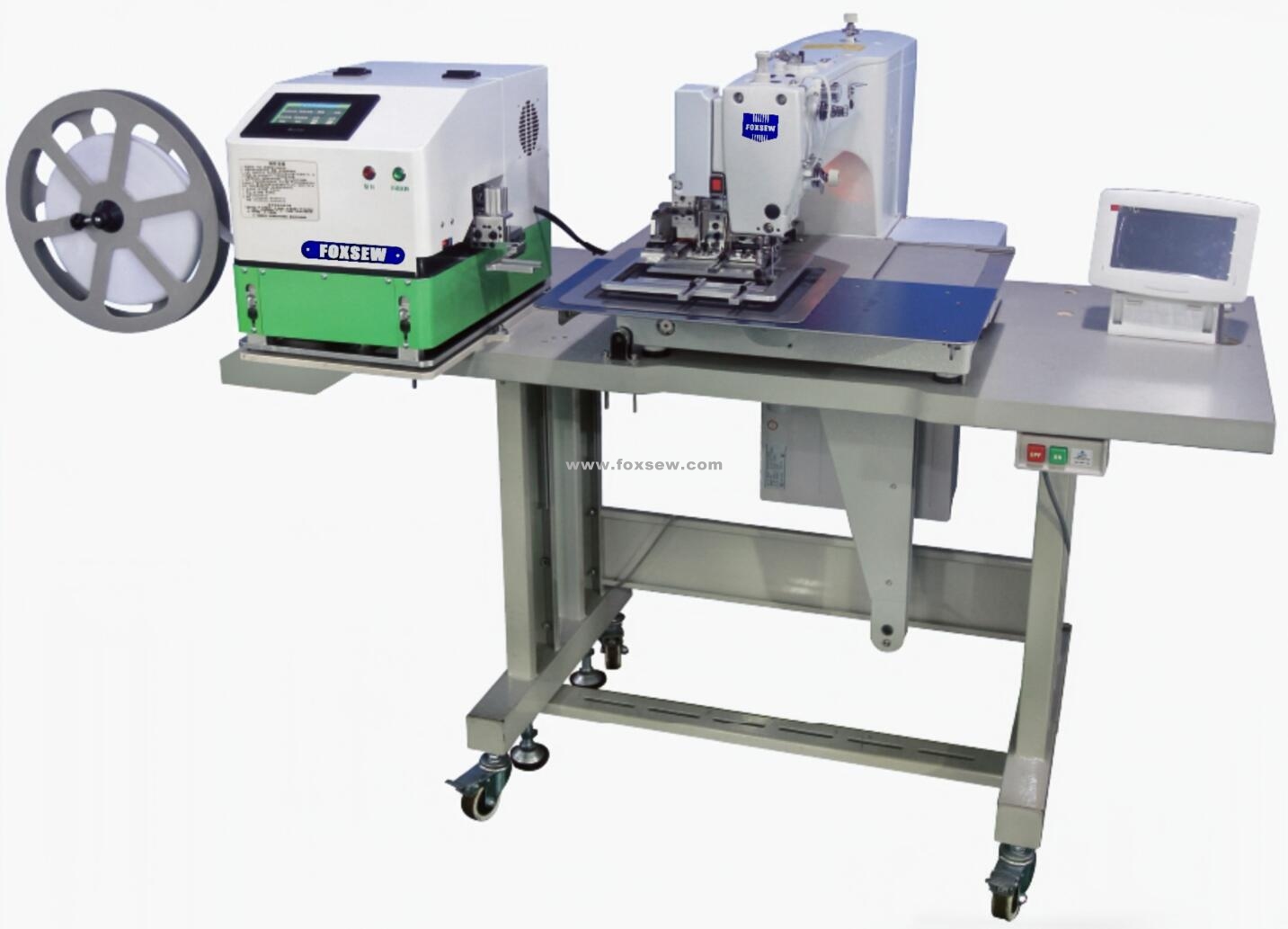 Automatic Feeding Velcro Tape Attaching Sewing Machine - Bar Tacking ...